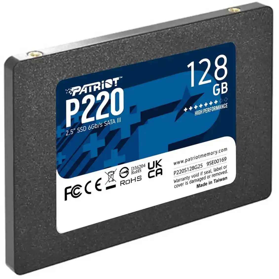 PATRIOT SSD 2.5 SATA3 128GB P220 550MBs/480MBs P220S128G25 sivi