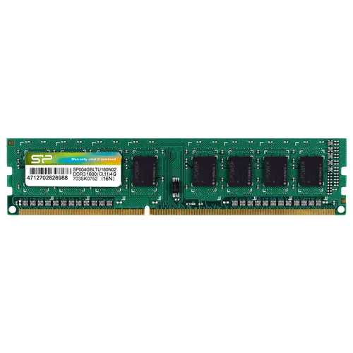 SILICON POWER Memorija DDR3 4GB 1600MHz SP004GBLTU160N02
