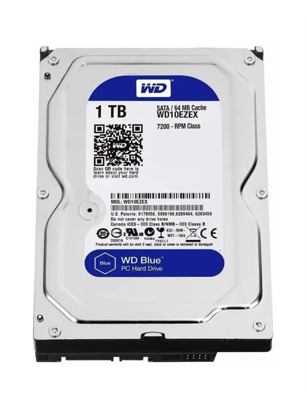 WESTERN DIGITAL Hard disk 1TB WD10EZEX SATA3 7200 64MB Caviar Blue