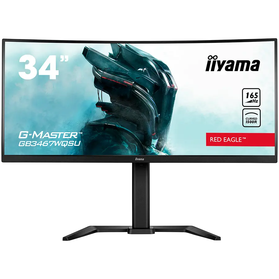 IIYAMA GB3467WQSU-B5 Zakrivljen Gaming Monitor, 34", 3440x1440, Crni