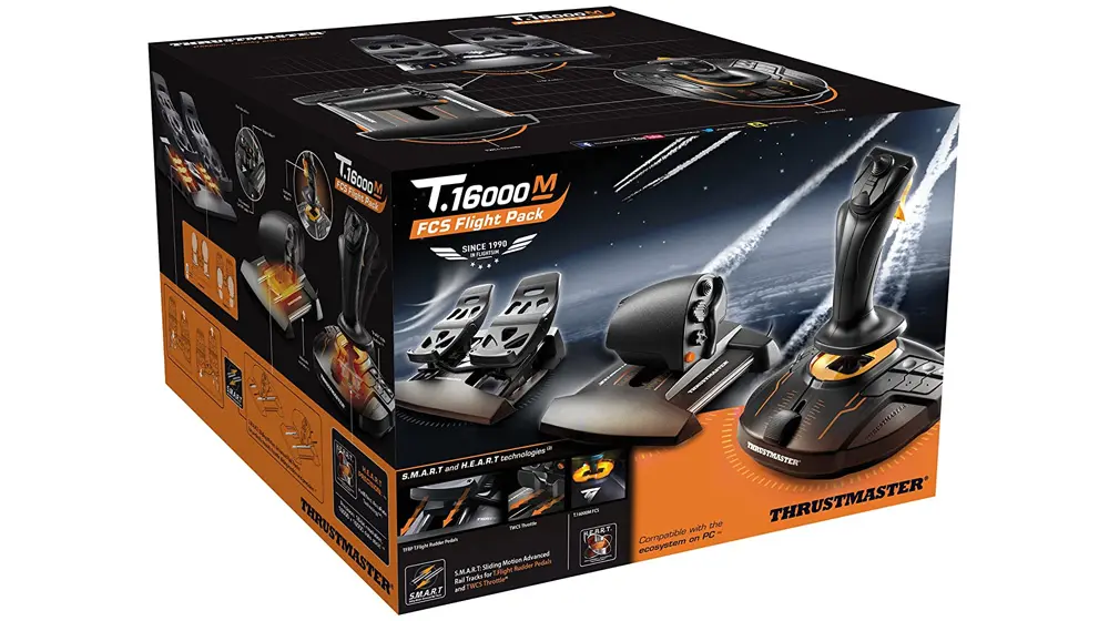 THRUSTMASTER Set džojstik, palica za gas i papučice T16000M FCS Flight Pack