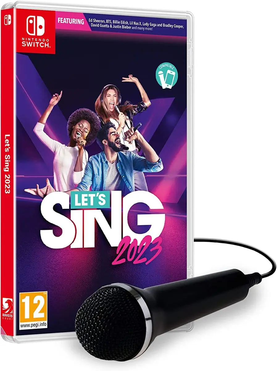 RAVENSCOURT Igrica za Nintendo Switch Let's Sing 2023 sa mikrofonom