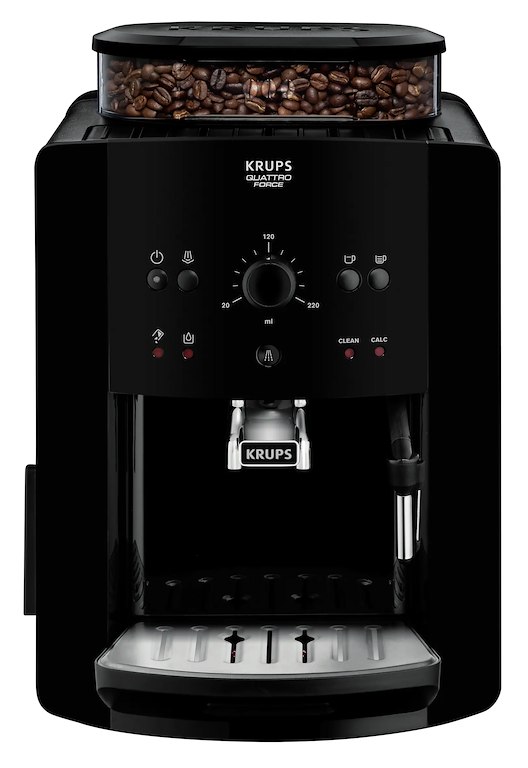 Krups EA81101 Aparat za espresso, 1,7 l, Ugrađen mlin, Crni