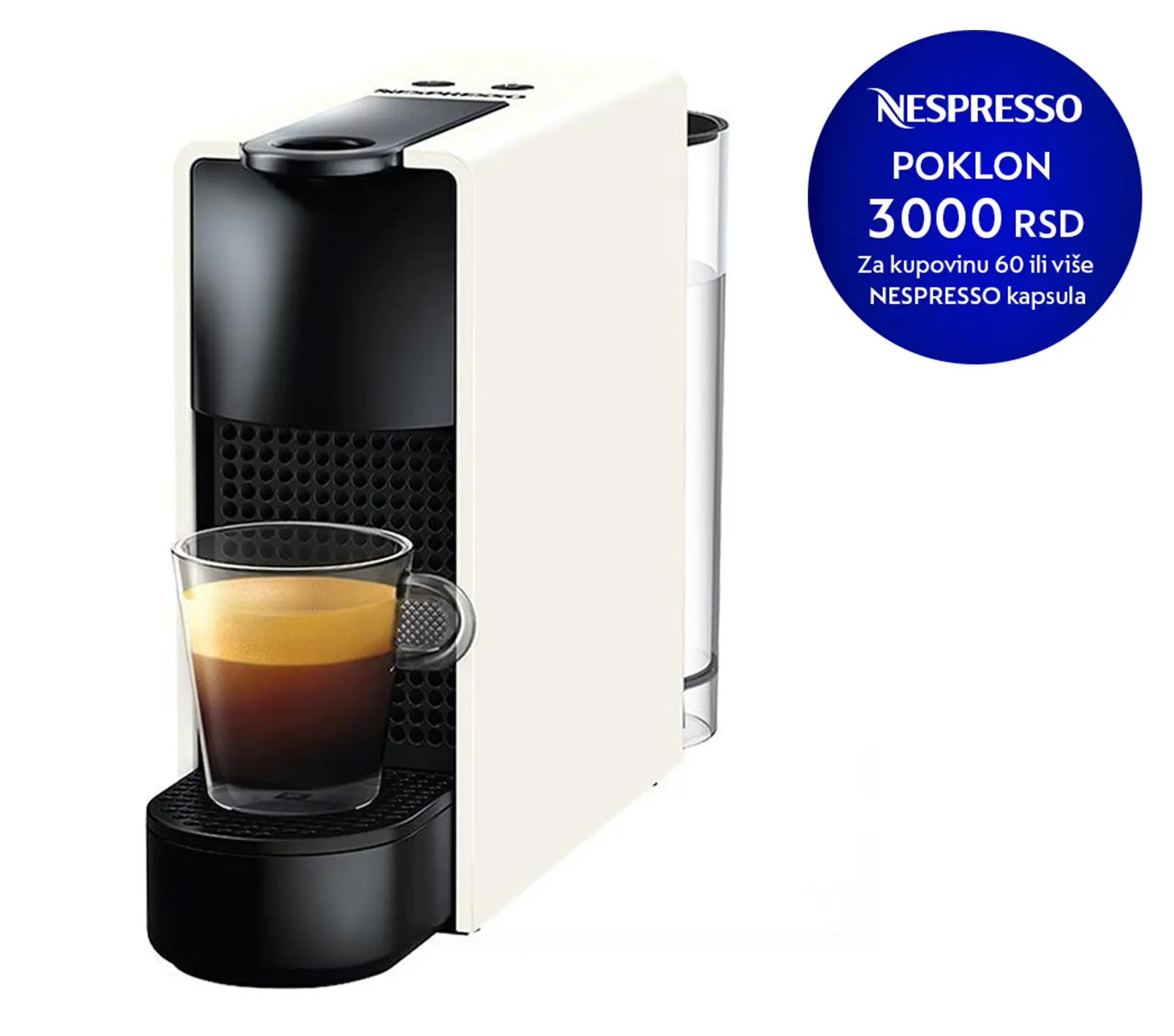 NESPRESSO Aparat za espresso Essenza Mini C30-EUWHNE2-S beli