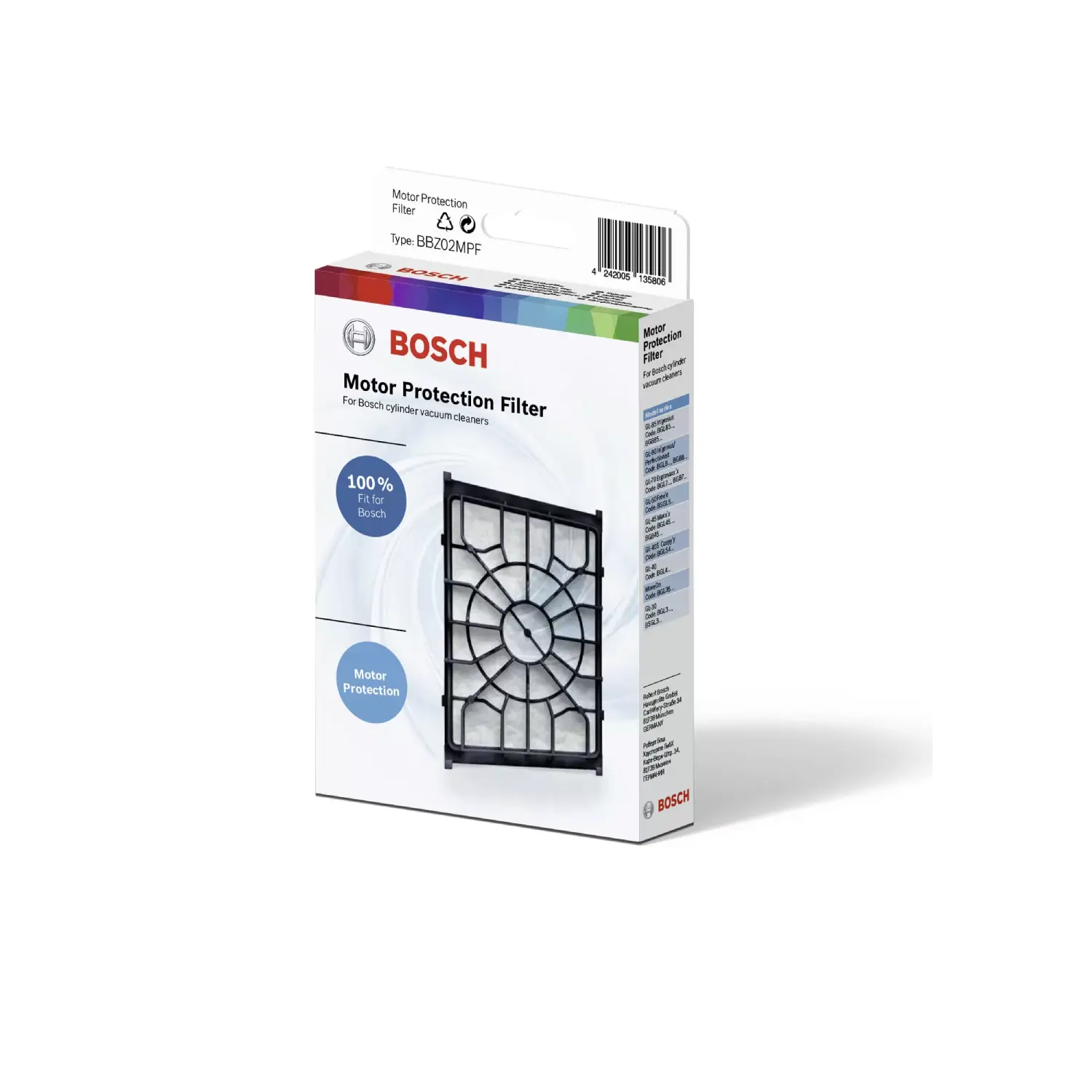 BOSCH Filter za zaštitu motora BBZ02MPF beli