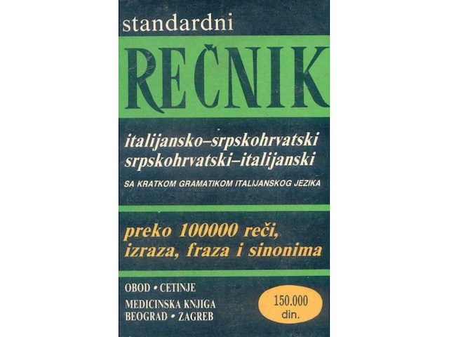 Italijansko Srpskohrvatski Standardni Rečnik