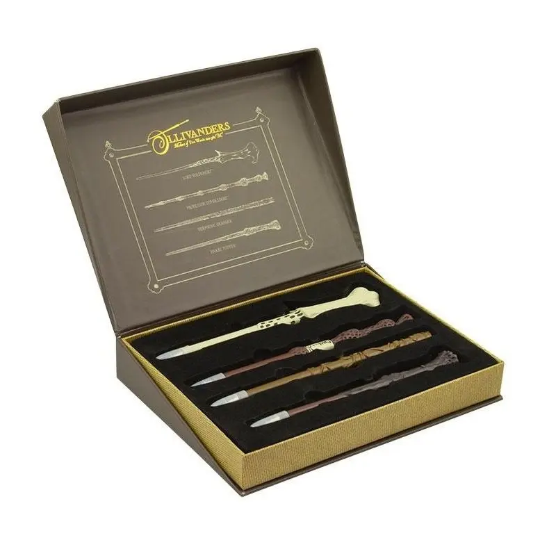 CERDA Set 4 hemijske olovke u Olivanderovoj kutiji Harry Potter braon