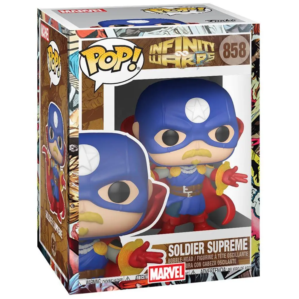 FUNKO Figura Pop! Marvel: Infinity Warps - Soldier Supreme (Glow)