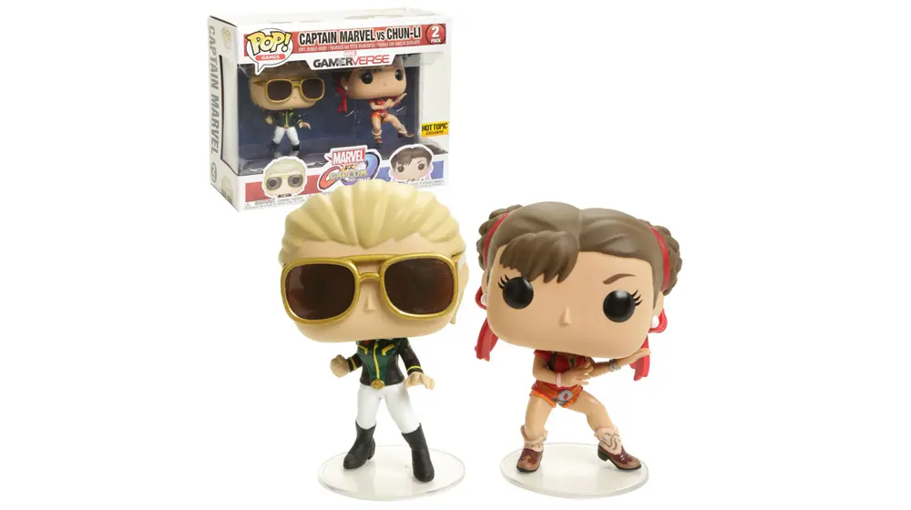 Capcom vs Marvel POP! Vinyl 2-Pack Captain Marvel vs Chun-Li (Player 2)