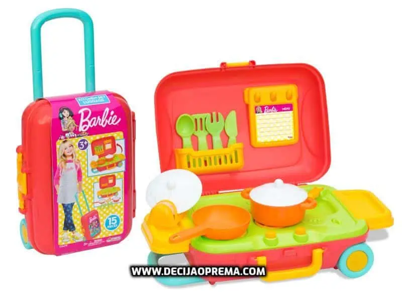 Kuhinjski set Barbie u koferu za decu