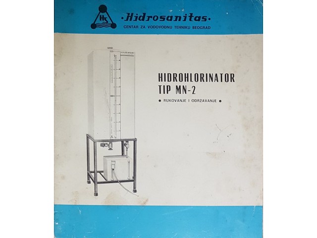 Uputstvo Za Hidrohlorinator `HIDROSANITAS` BG-YU