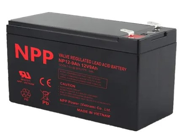 NPP NP12V-9Ah-T2, AGM BATTERY,C20=9AH