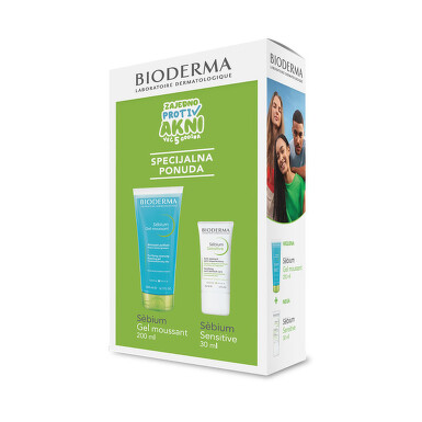 Bioderma Sebium Penasti Gel 200 ml + Sebium Sensitive 30 ml PROMO