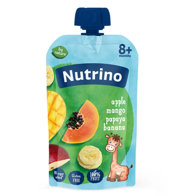 Nutrino voćni pire–jabuka, mango, papaja, banana 100 g