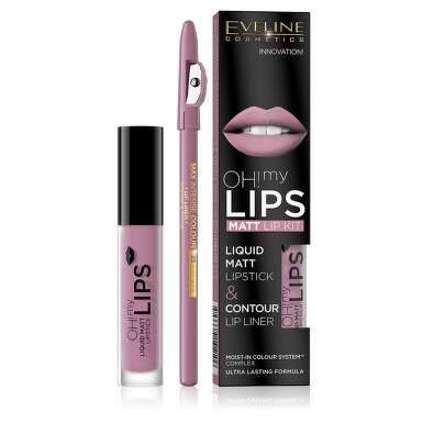 Eveline OH My Lips Liquid Matt Lipstik&Lip Liner 03