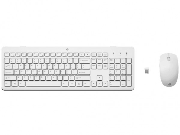 Tastatura+miš HP 230 bežični set/US/3L1F0AA/bela (3L1F0AA)