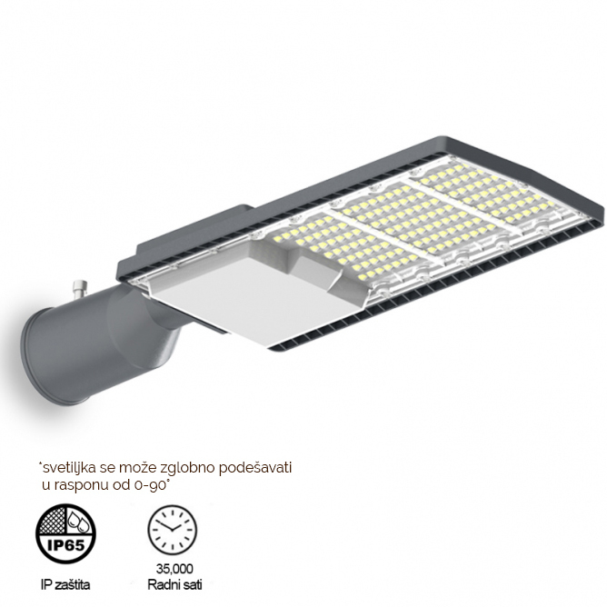 LED ULIČNA SVETILJKA SL04 100W 4000K 12000lm IP65