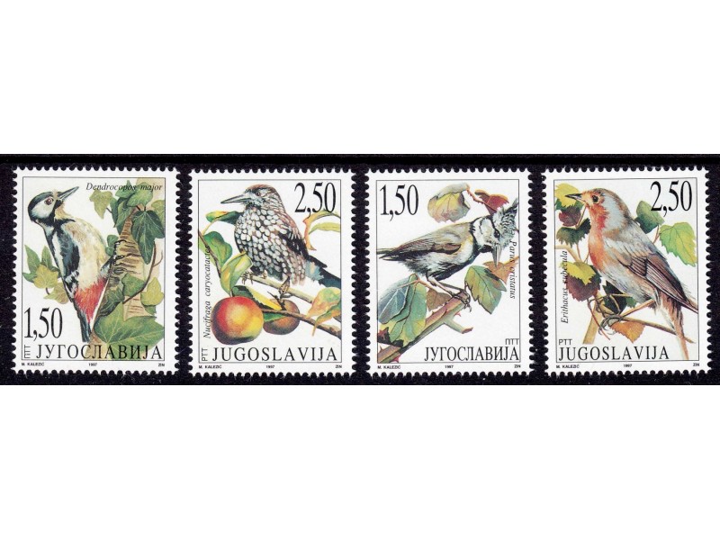 Jugoslavija 1997 Fauna Ptice serija MNH