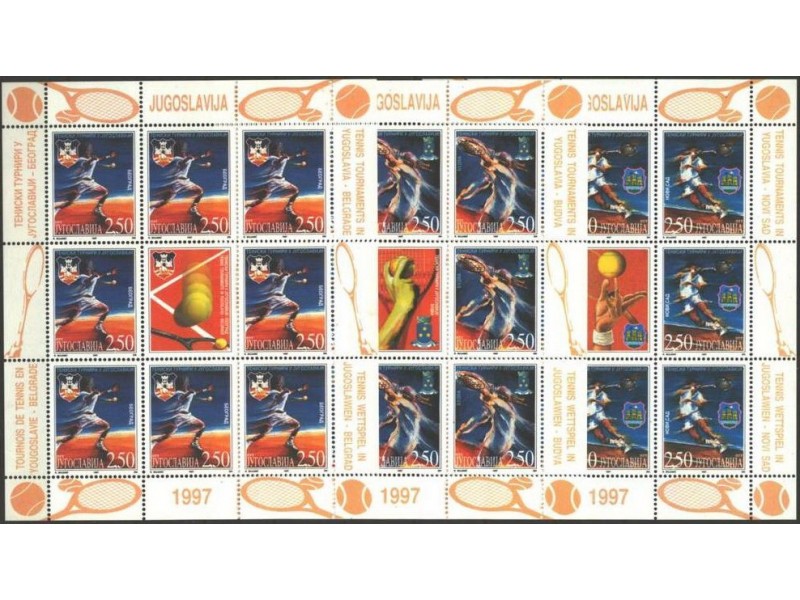 Jugoslavija 1997 Tenis tabačić MNH