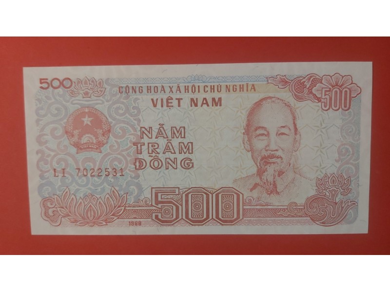 500 djong 1988 god Vijetnam UNC