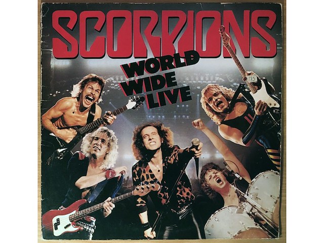 2LP SCORPIONS - World Wide Live (1985) Germany, VG+