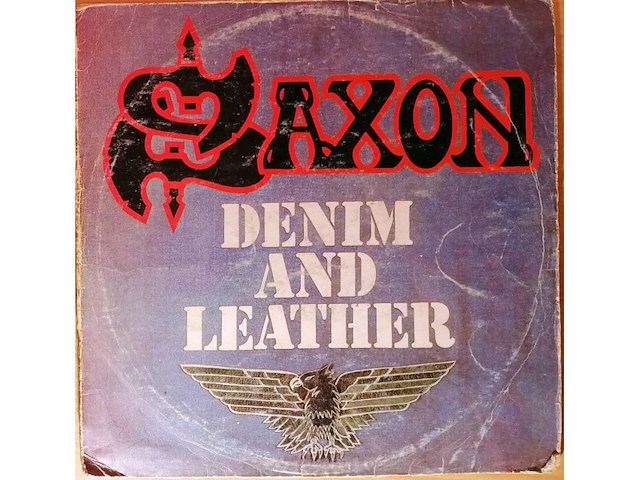 LP SAXON - Denim And Leather (1982) Jugotonac, G+