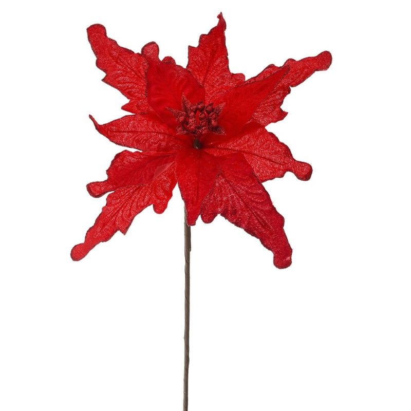 Novogodišnji Cvet Crvene Boje 45cm