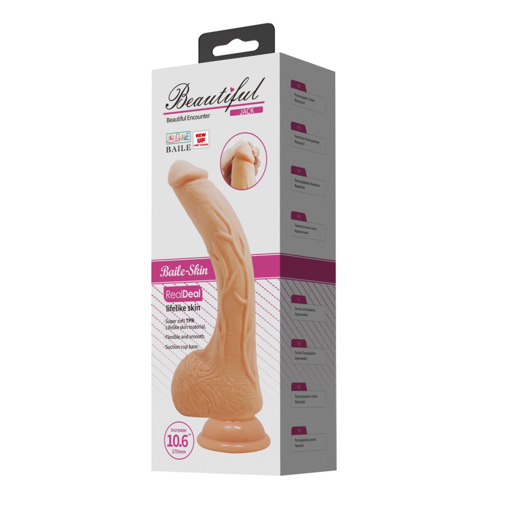 Beautiful Jack 10,6 " Vibrating Dildo D01567 / 0785