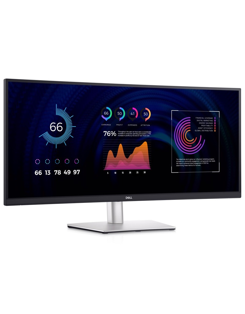 Dell 34 P3424WE 34" Curved IPS Ultrawide Monitor