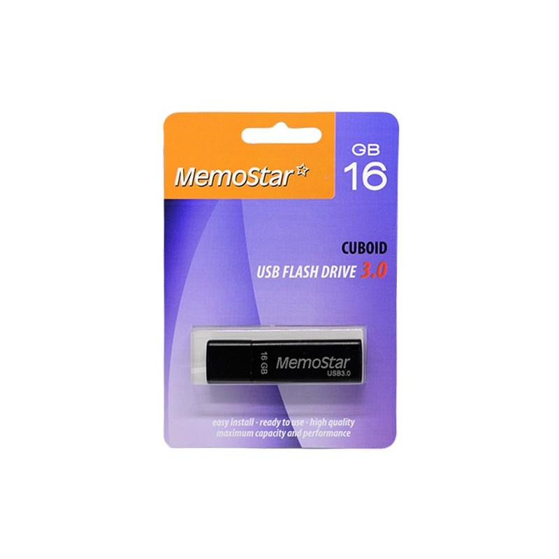 USB (flash) memorija (16Gb) 3.0 MemoStar Cuboid - crna