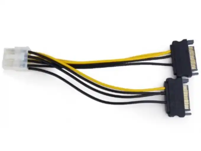 Naponski kabl 2xSata-8 pin-a za PCIe E-Green