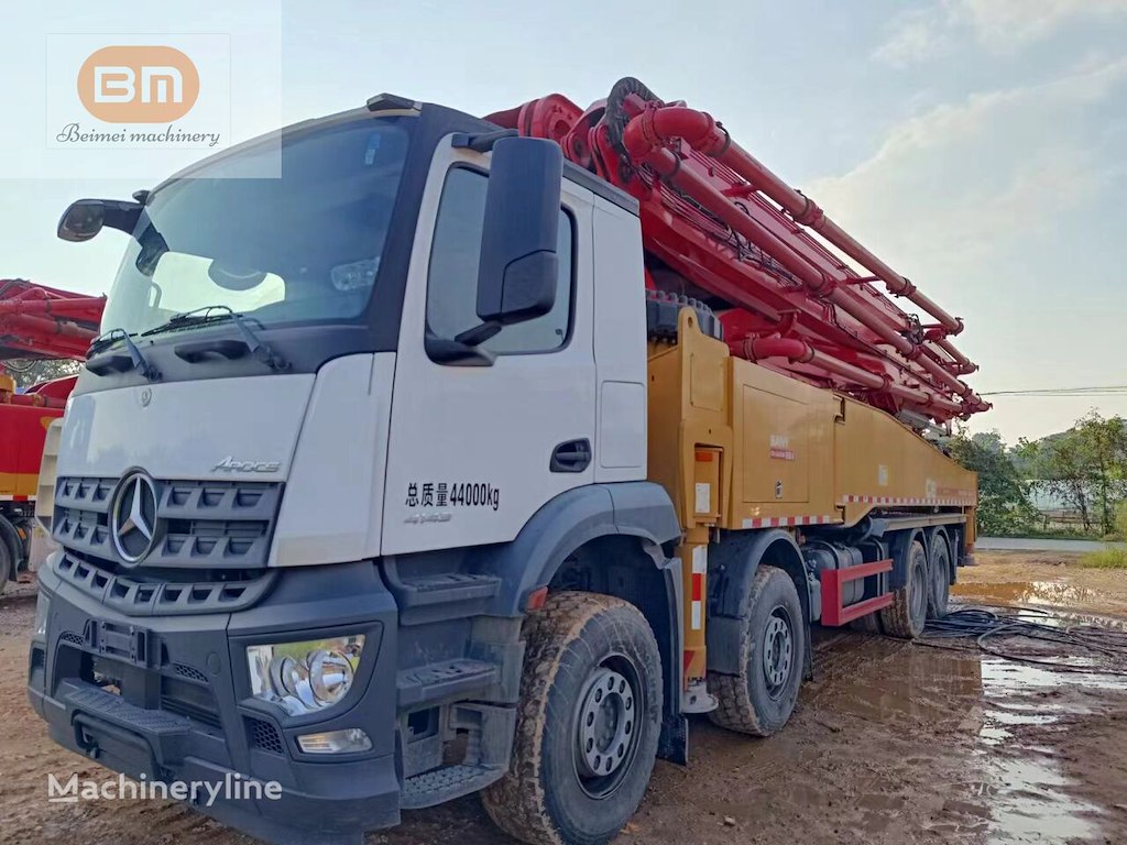 Sany 2020 used Sany 56m Concrete Pump Truck on Mercedes na šasiji Mercedes-Benz Arocs 4143 pumpa za beton