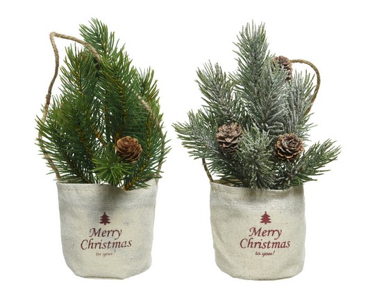 NG dekoracija - MINI TREE PINECONES 22cm 680182 - KMG