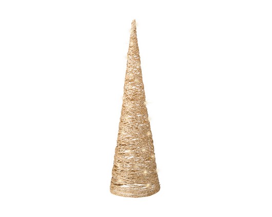 NG dekoracija - LED CONE 58cm 485732 - Gold - KMG