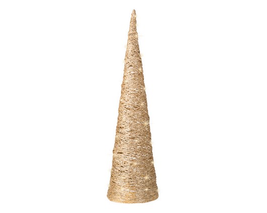 NG dekoracija - LED CONE 78cm 485733 - Gold - KMG