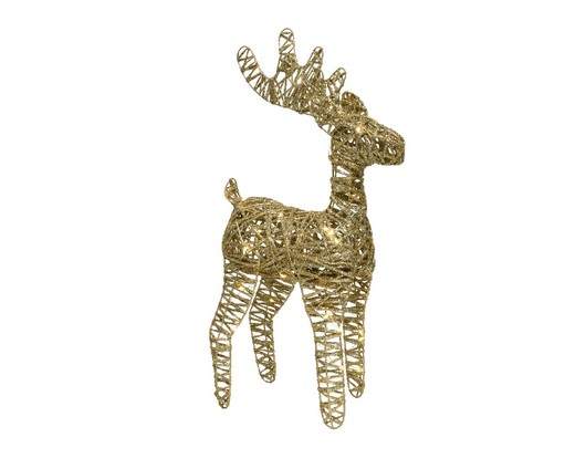 NG dekoracija - LED REINDEER 55cm 488685 - Gold - KMG