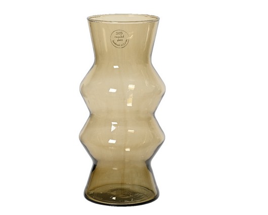 Vaza RECYCLED GLASS 26cm 648443 - Brown - KMG