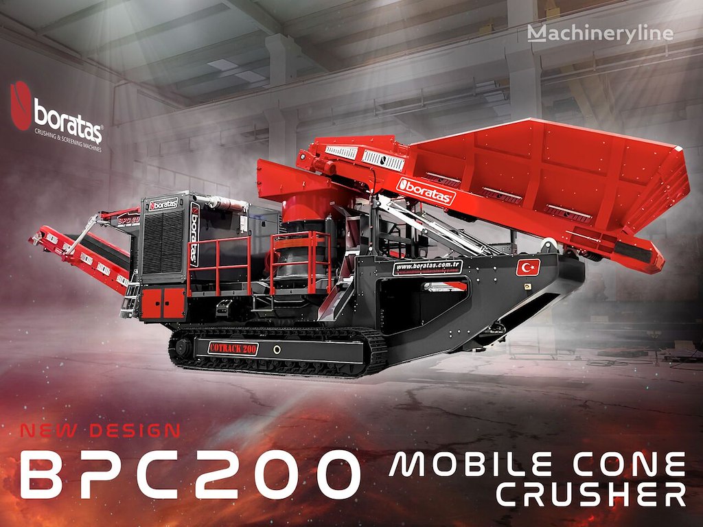 Novo Boratas Mobile Cone Crusher BPC 200 Cotrack – Tracked Hybrid mobilna postrojenje za drobljenje