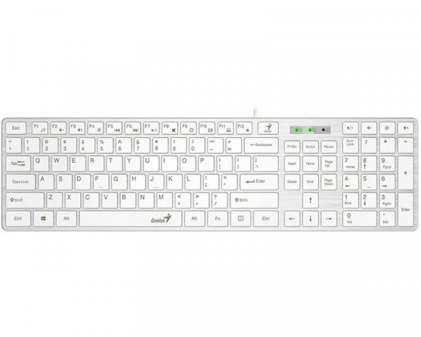 GENIUS SlimStar 126 USB YU bela tastatura