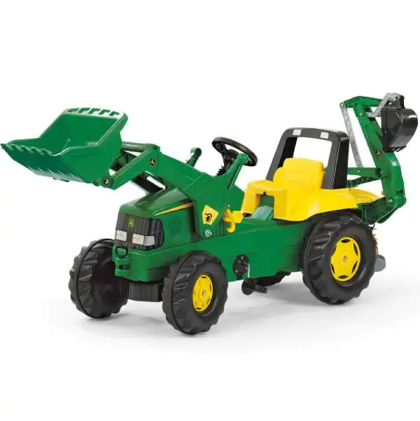 Traktor John Deere Junior sa prednjim i zadnjim utovarivačem