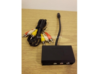 Video adapter 9-pin S-video na YPbPr Component video + kabel