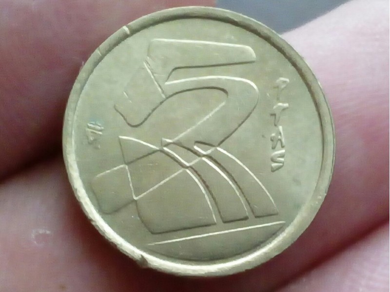 Spanija, 5 pezeta 2001