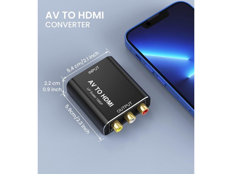 AV u HDMI Converter 1080P TRONOU,RCA u HDMI