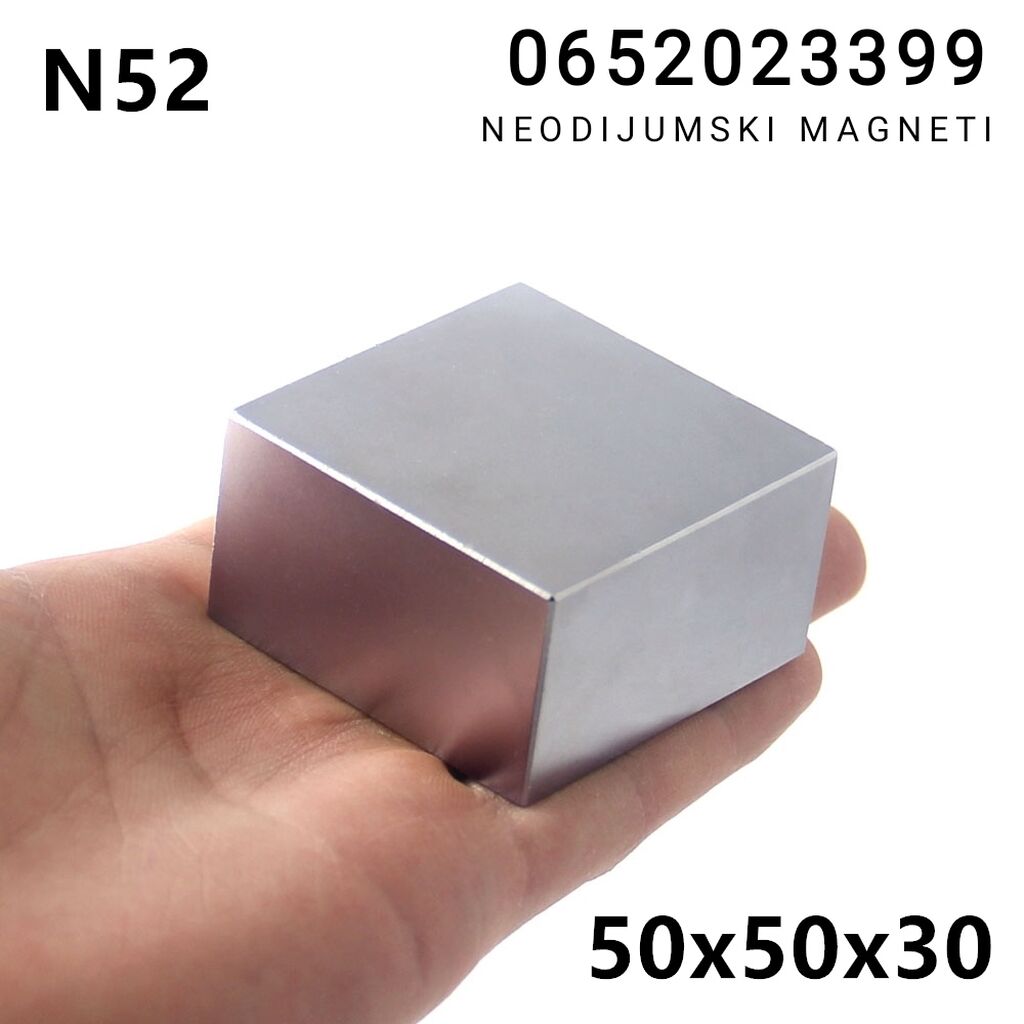 50x50x30mm N52 Neodijumski Bolk Magneti imam i okrugle N52 50x30mm