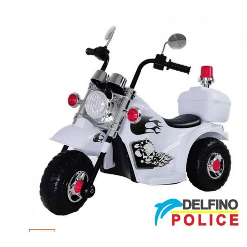Motor na akumulator Delfino Police Beli DEL-995-W