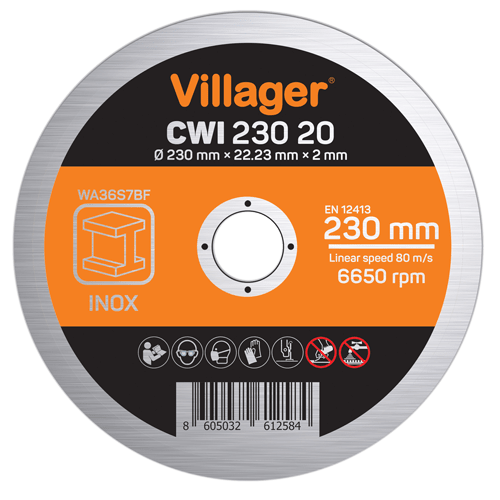 VILLAGER CW 230 20 Rezna ploča za metal