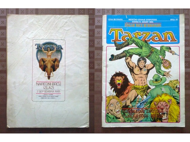 TARZAN strip revija (br.40 avgust 1985.) stripoteka