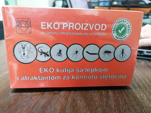 Eko proizvod sa lepkom i atraktantom za kontrolu štetočina