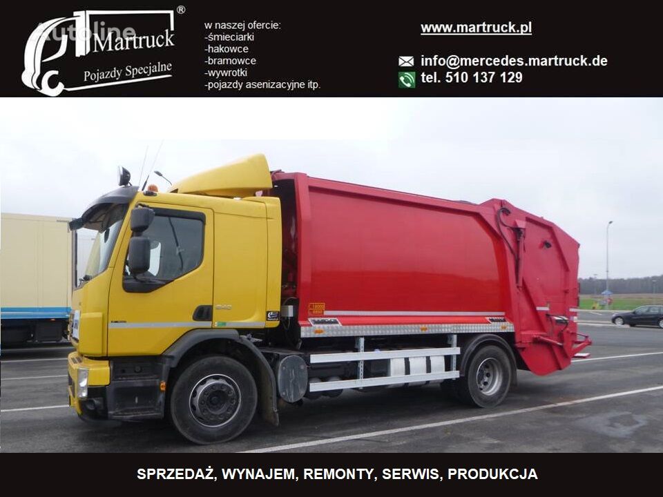 Volvo FE 4x2, śmieciarka 1 komorowa, diesel/CNG, sprzedaż, wynajem, gw kamion za smeće