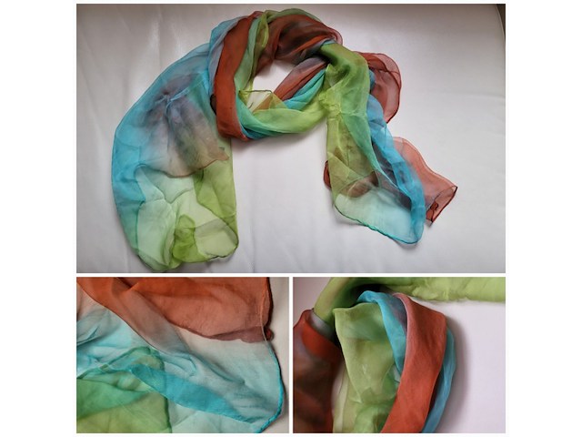 Mila Schön vintage silk scarf, original